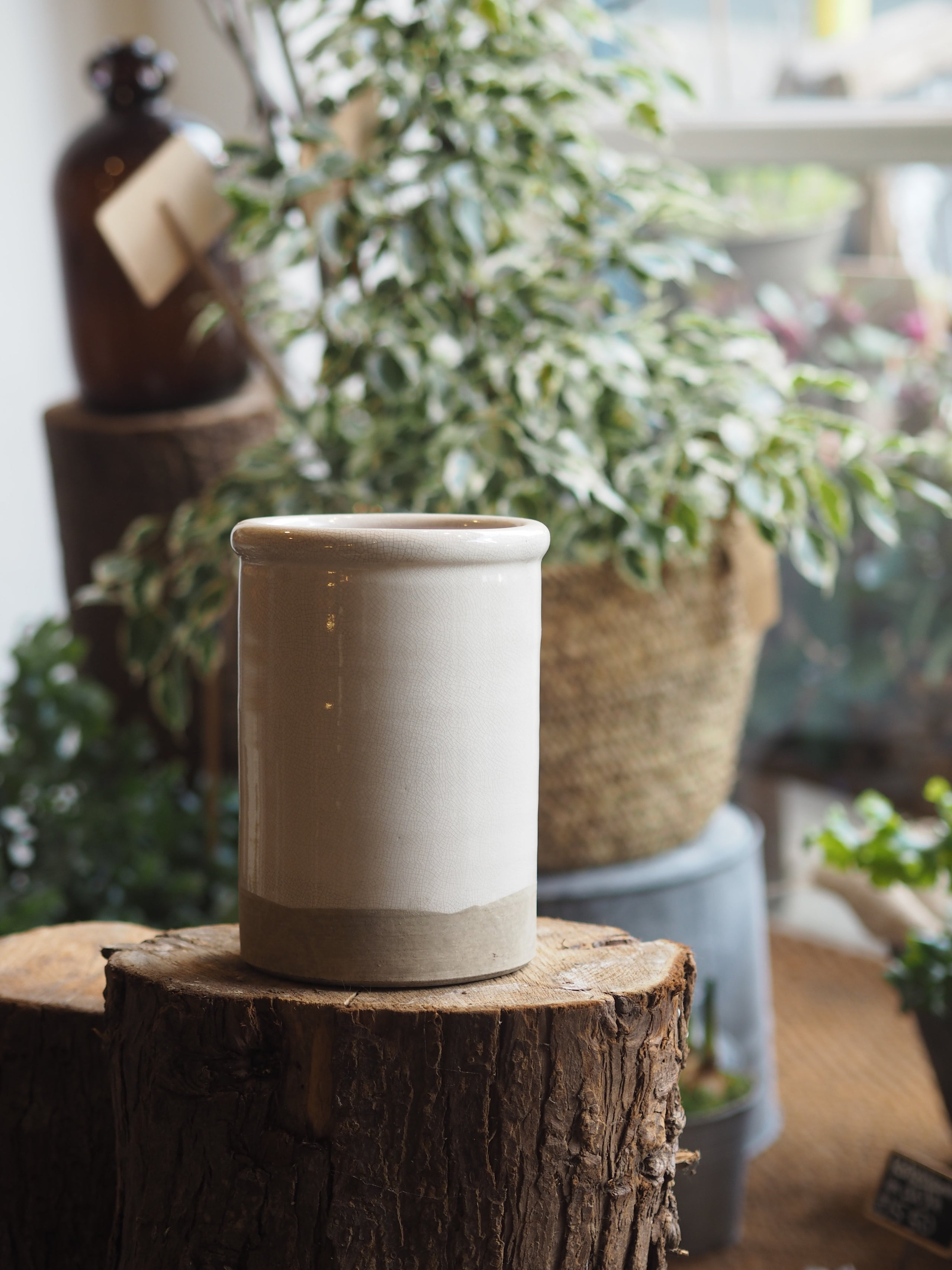 Crackle Ceramic Vase | Bramble & Wild - Florist In Frome