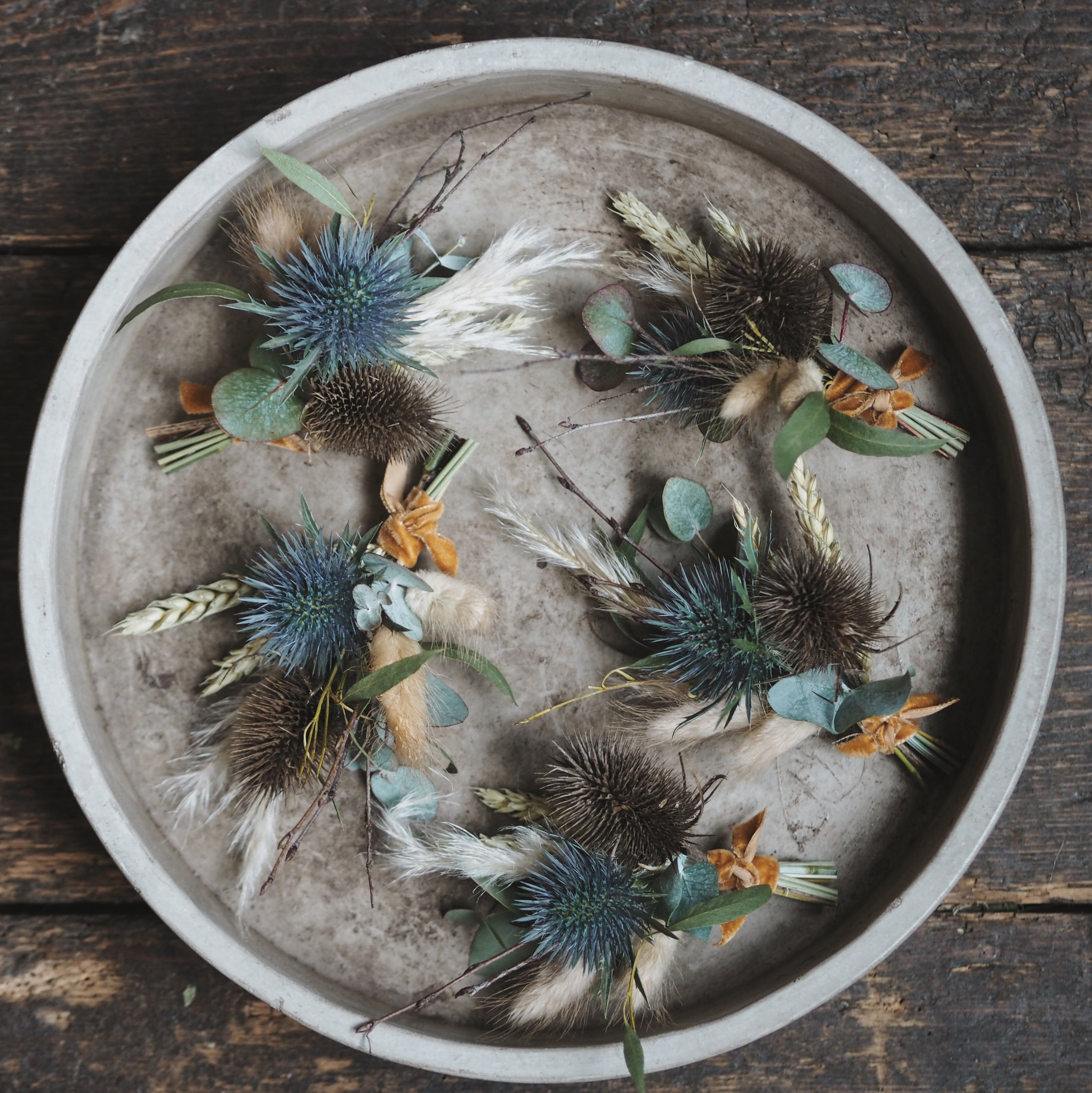 Dried Buttonholes | Bramble & Wild - Florist In Frome