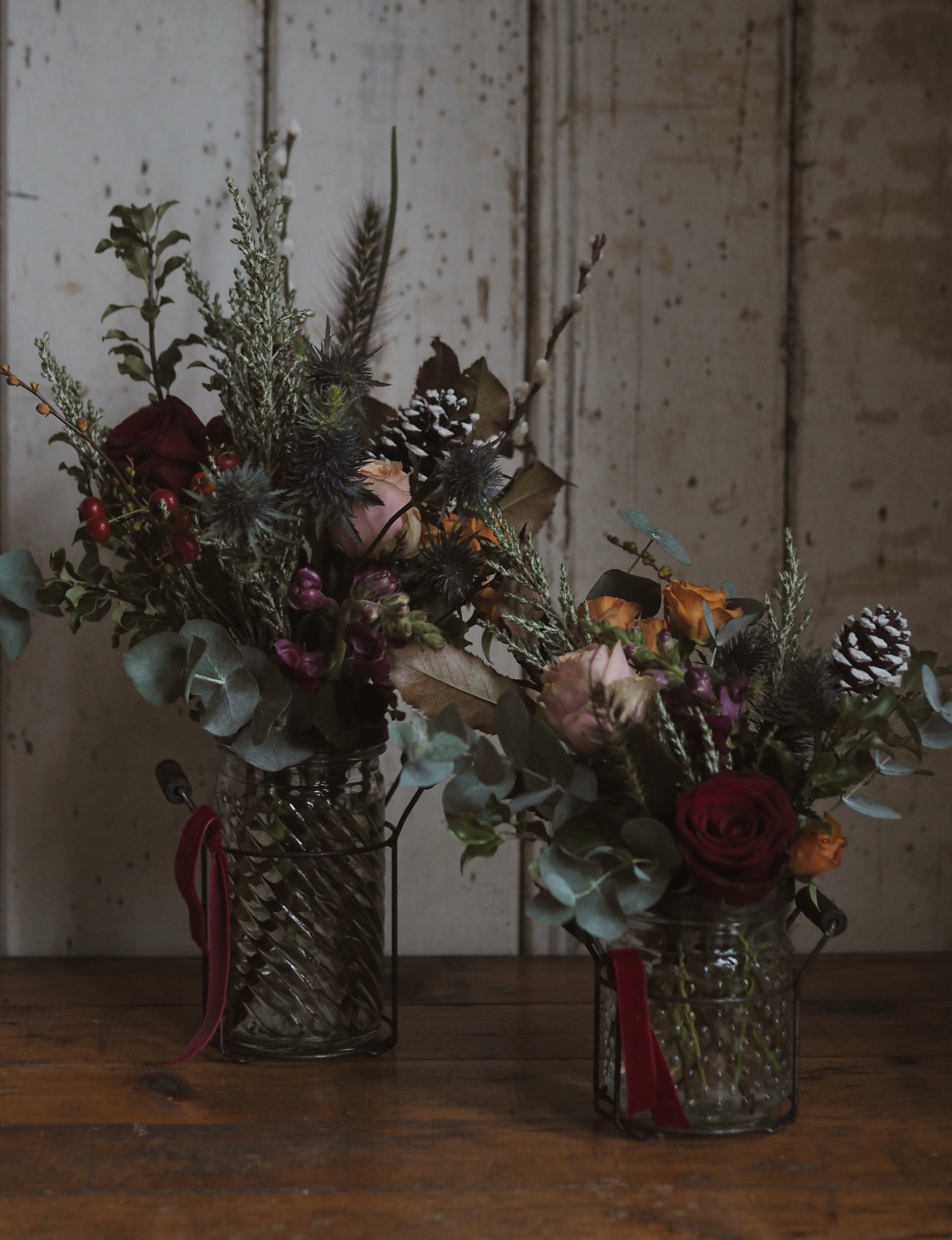 Festive Deco Jar Arrangements | Bramble & Wild - Florist In Frome