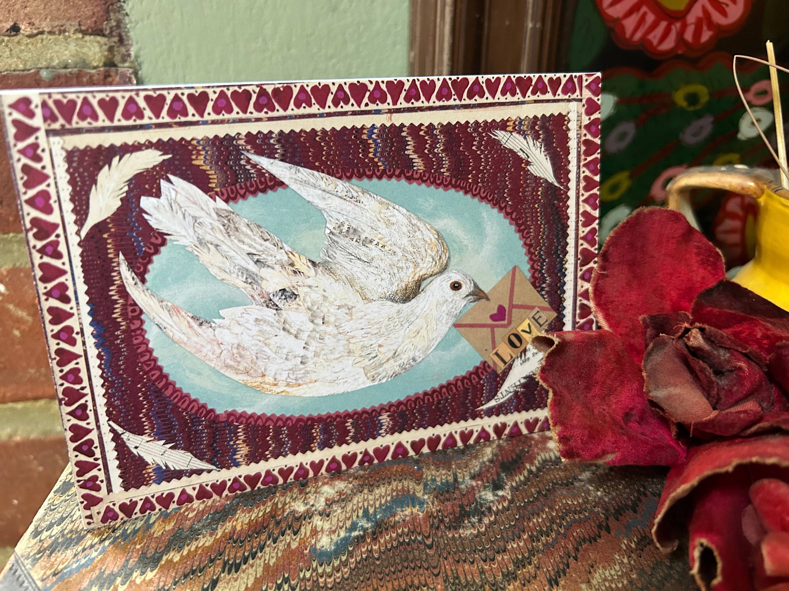 A6 Valentine Dove Card | BRAMBLE & WILD