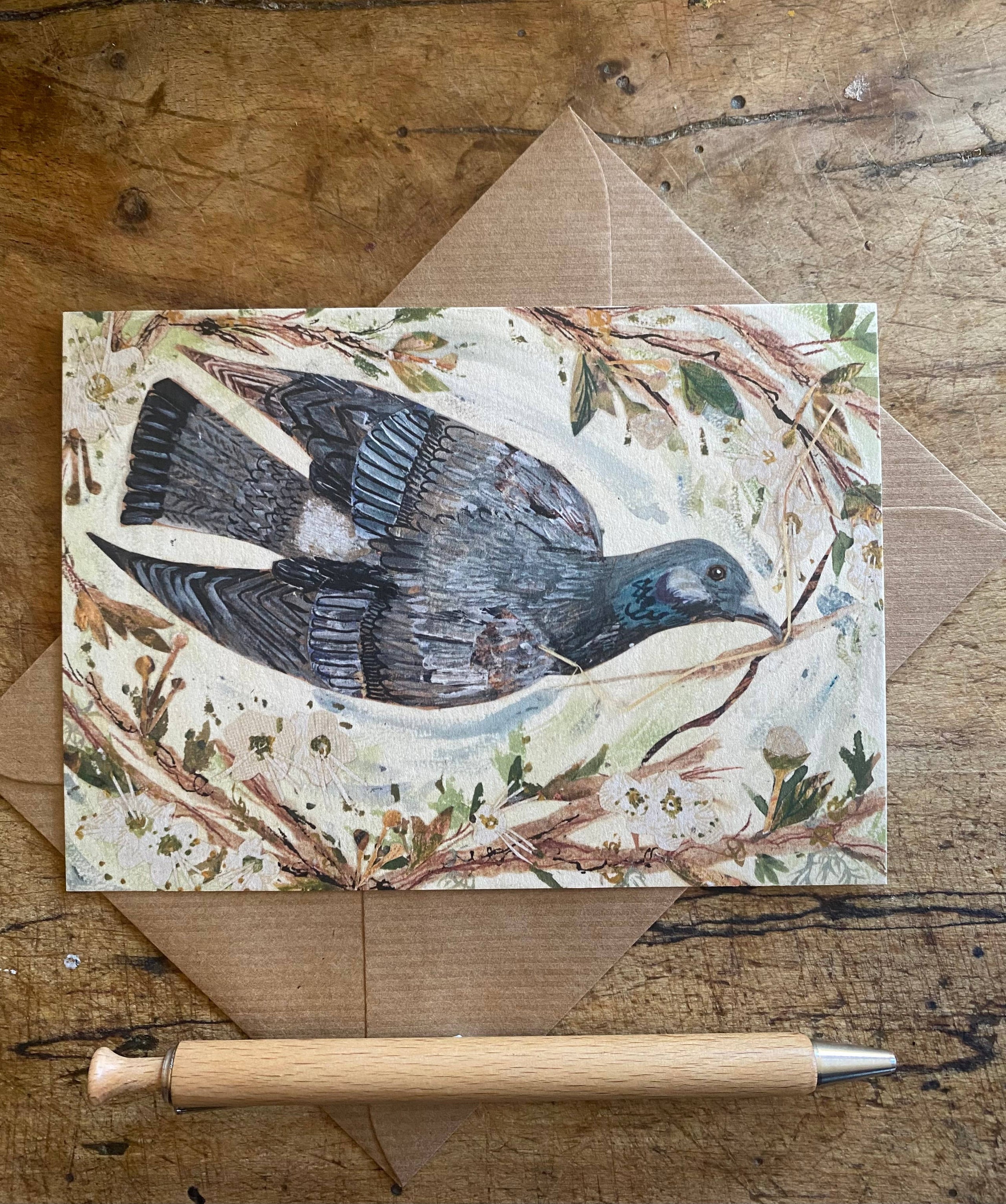 A6 Pigeon Postcard | BRAMBLE & WILD