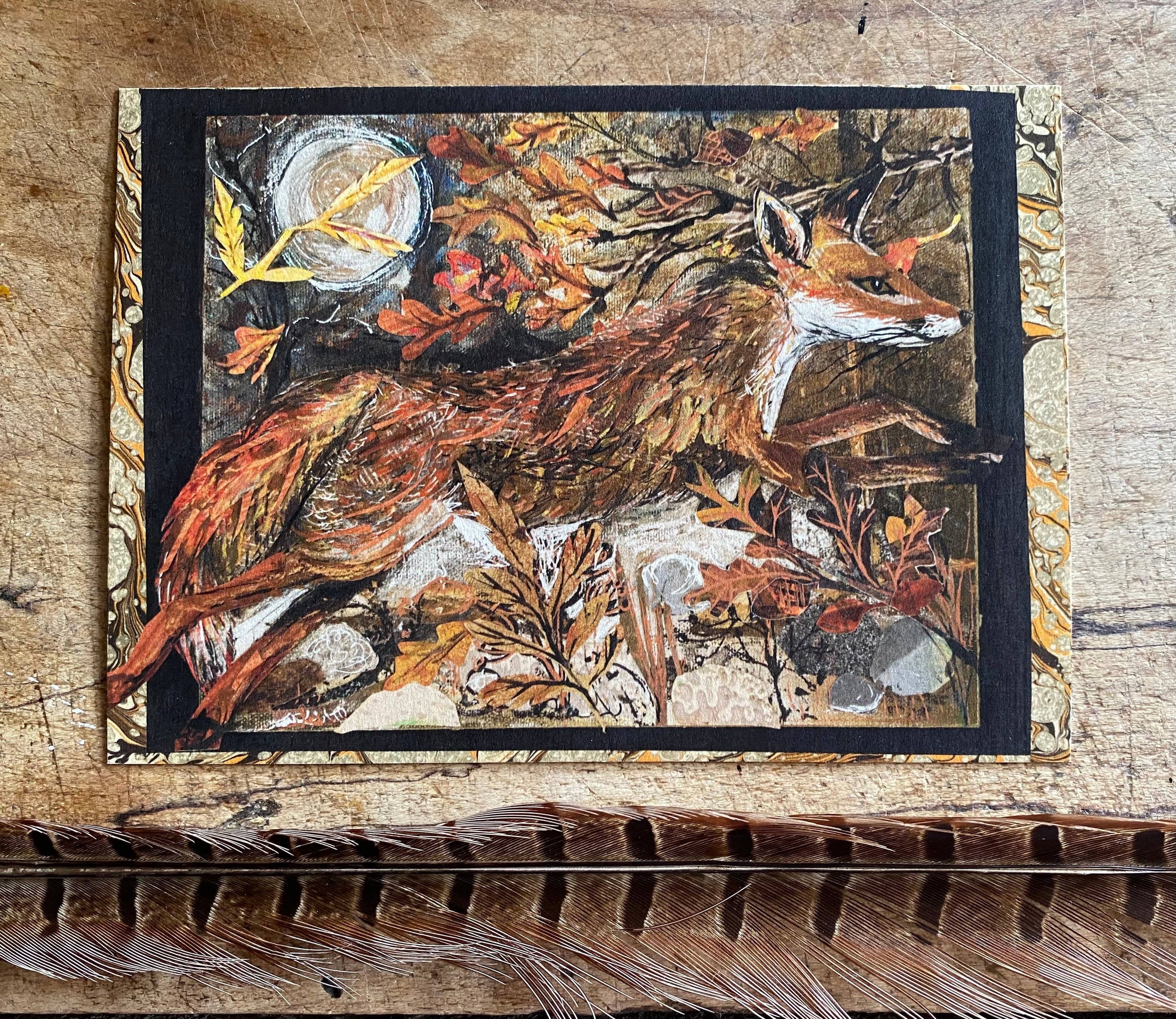 A6 Autumn Fox Postcard | BRAMBLE & WILD